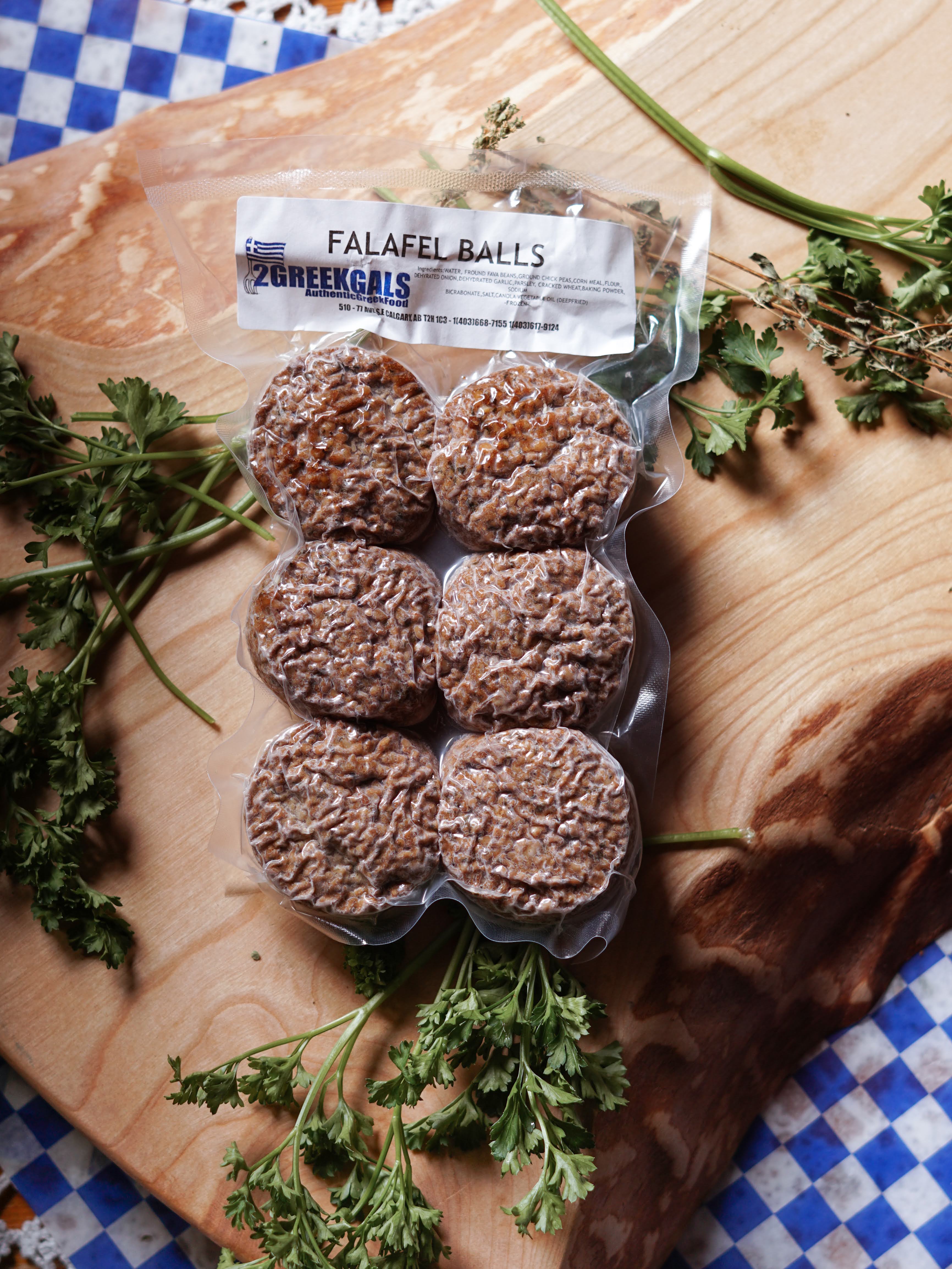 🌱 VEGAN Frozen Falafel – 2GreekGalsYyc